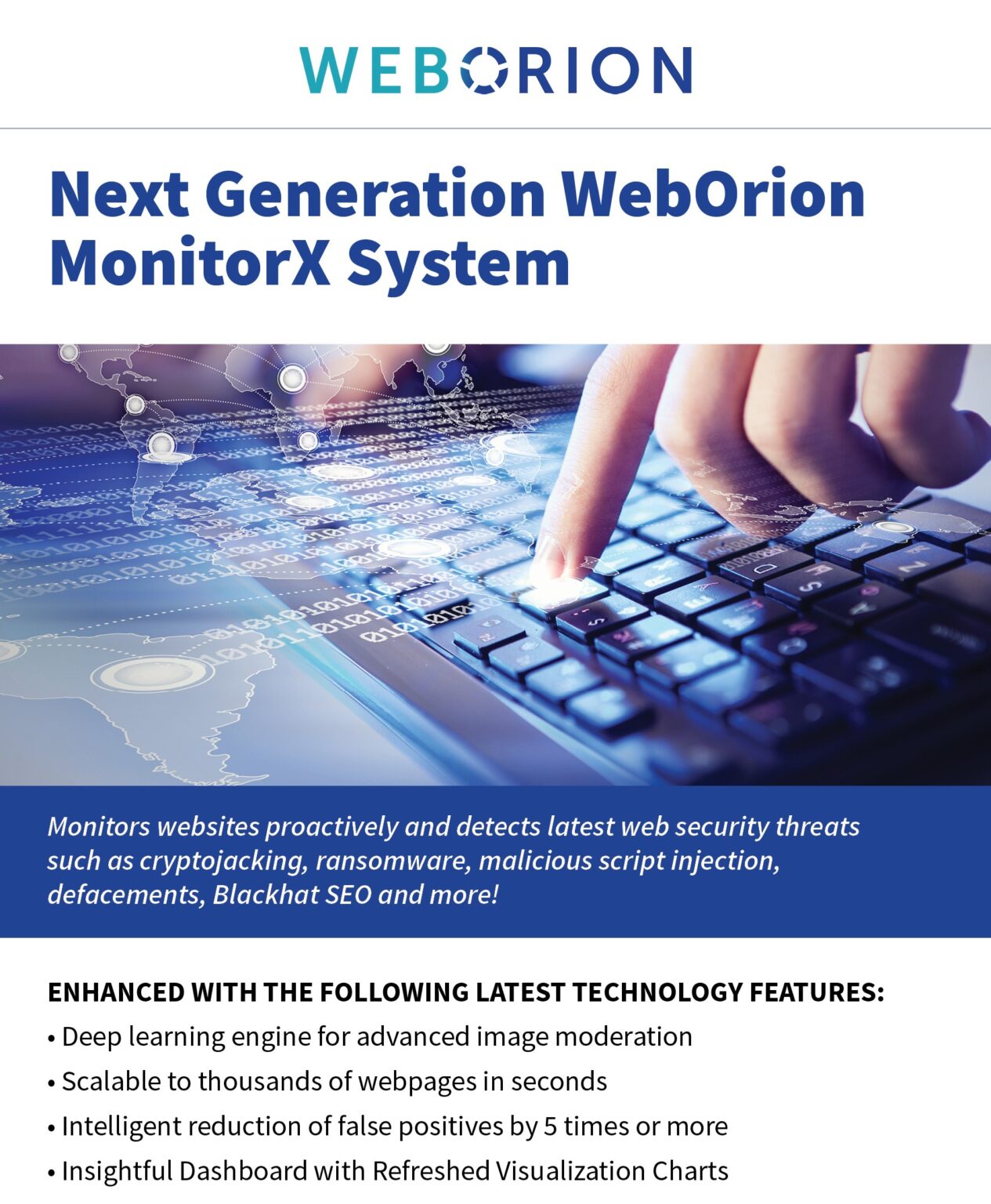 Next Generation WebOrion MonitorX System - cloudsineAI
